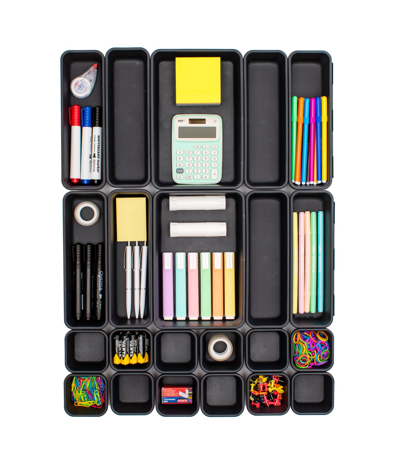 Set 22 cutii modulare organizare sertare birou